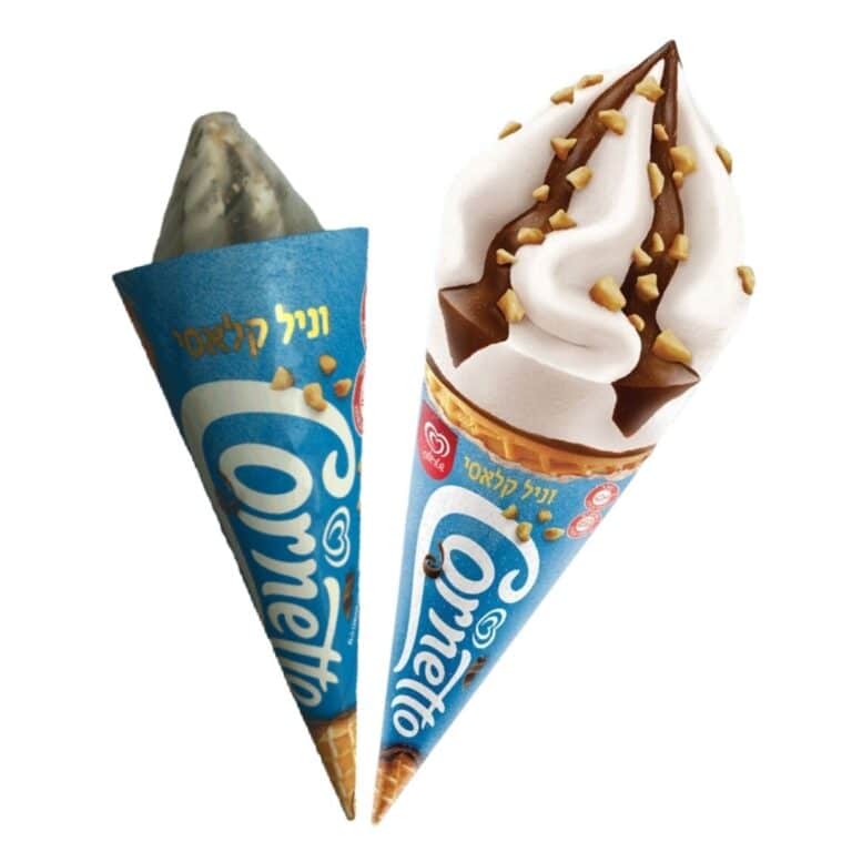 מאגדת גלידת קורנטו וניל קלאסי - גלידה לנד - Ice Cream Land